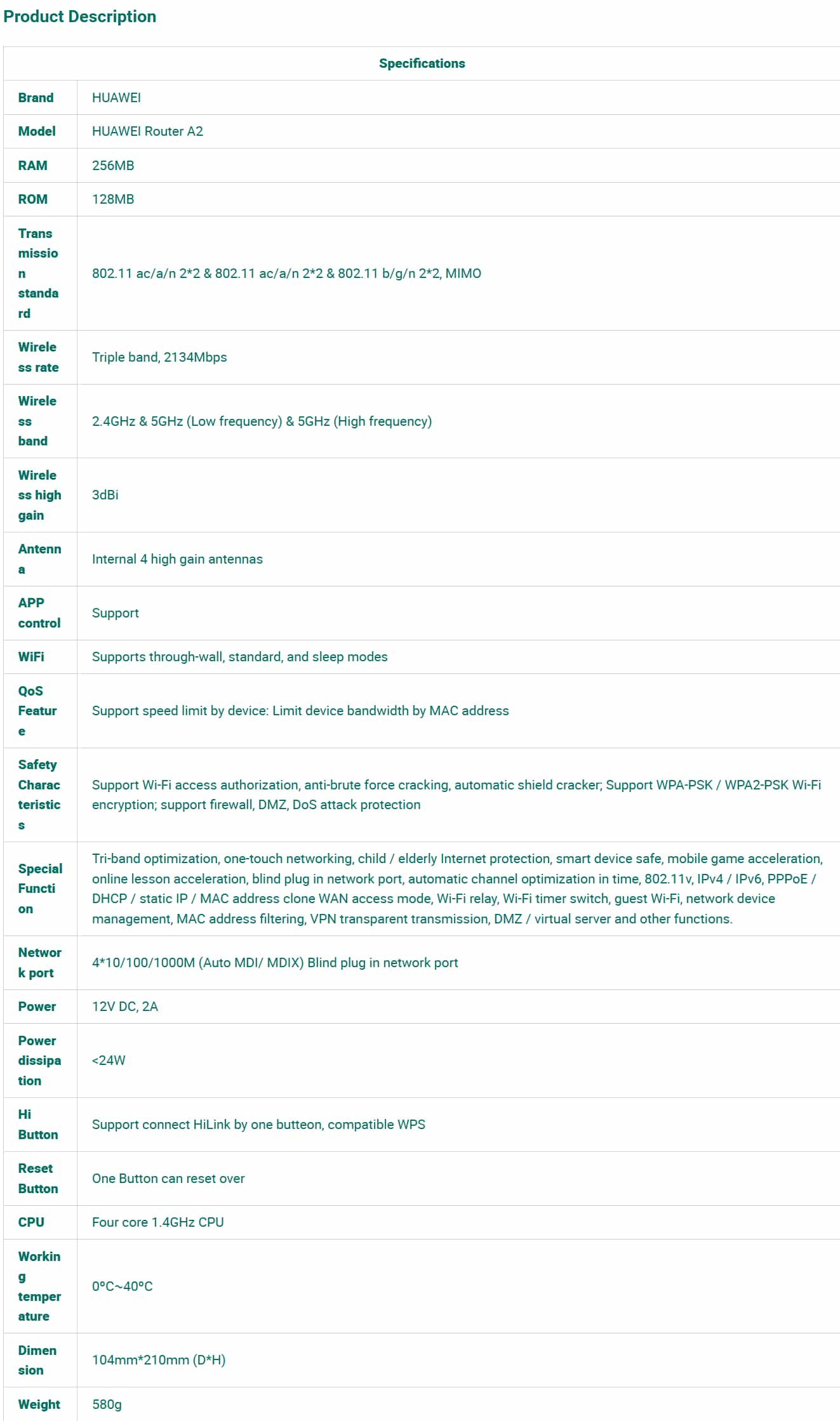 Huawei Router A2 - OzTech Emporium